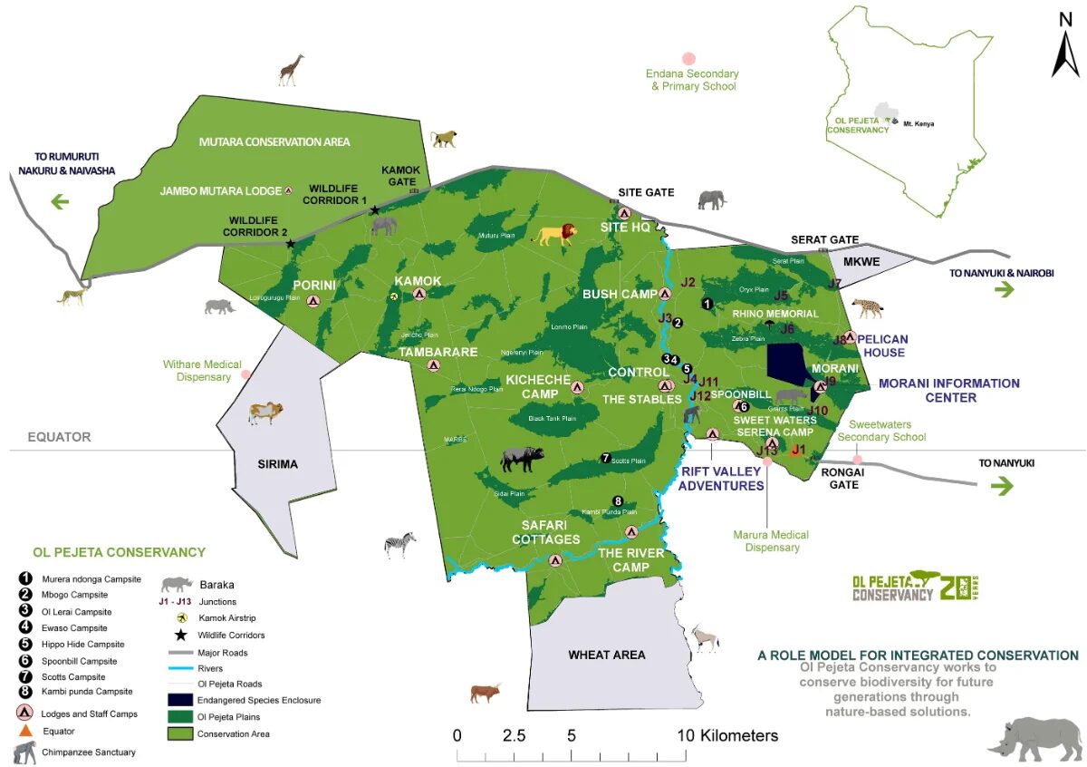 Maps - Ol Pejeta Conservancy Kenya
